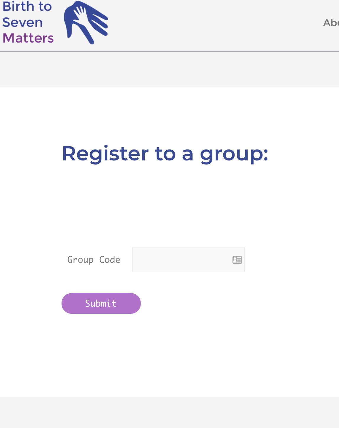 How to join a group – Birth to Seven Matters
